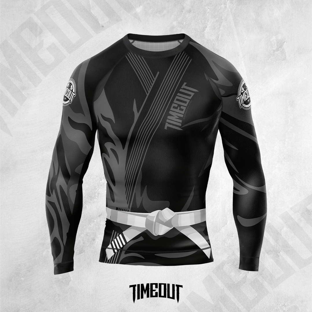 Rashguard GI BJJ BLACK – Timeout Brasil